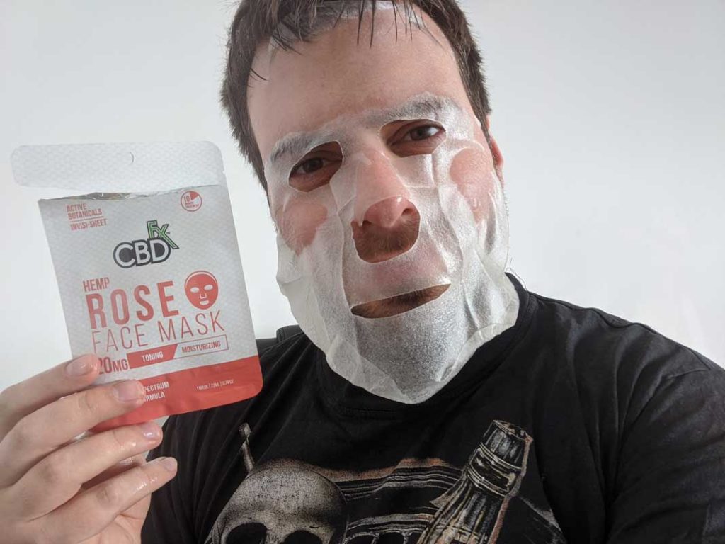 CBDFX Hemp Rose Face Mask Review - CBD Sloth